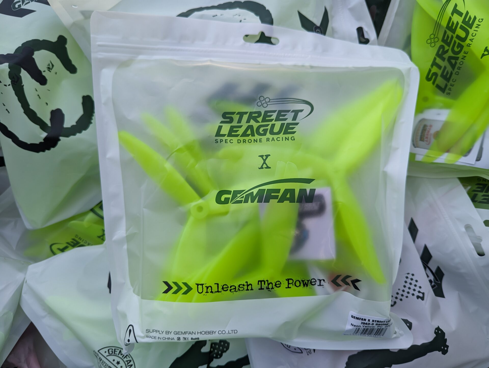 10 Sets of Gemfan 7043 props - Street League Spec Drone Racing